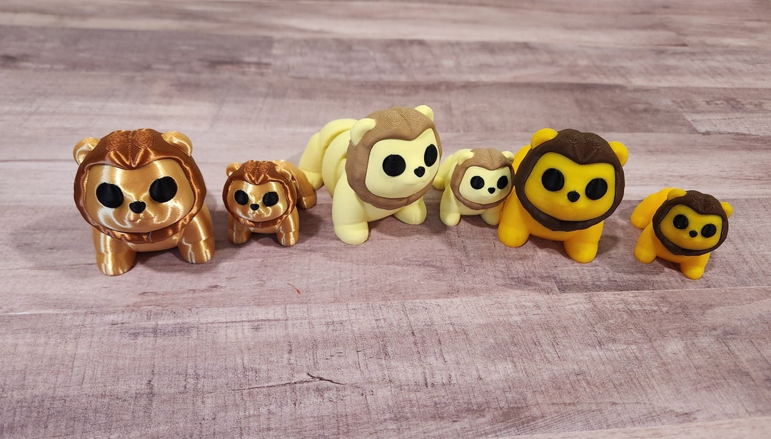 Baby Lion - Articulated Flexi Lion Fidget - Etsy