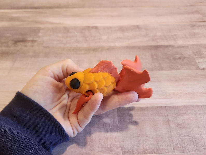 Flexi Goldfish - Articulated Koi Fidget Toy - Etsy