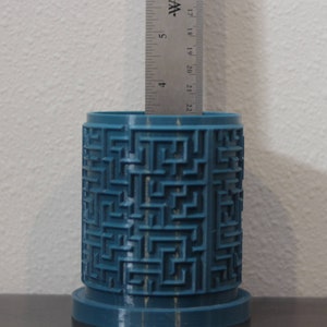 Large Cylinder Puzzle Box - 3D Printed Maze Labyrinth / Brain Teaser ...