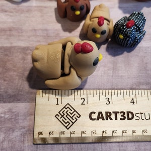 Flexi Chicken - Articulated Chicken Fidget Designed by Zou3d - Etsy
