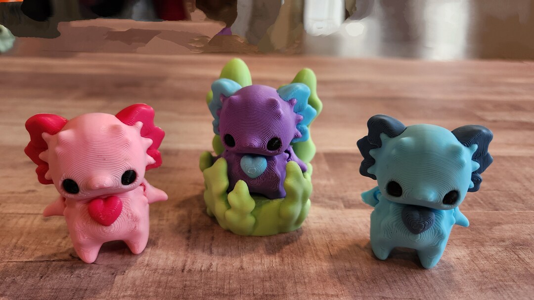 Pixie Axolotl - Articulated Axolotl Pixie Fidget - Etsy