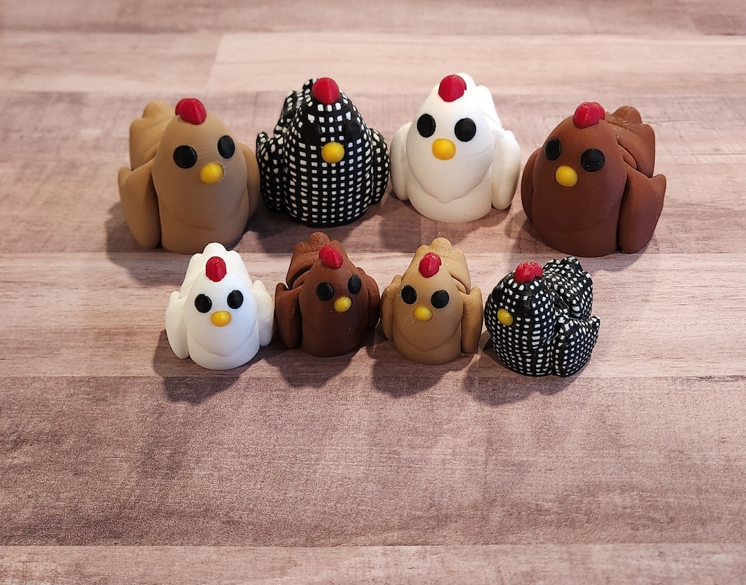 Flexi Chicken - Articulated Chicken Fidget Designed by Zou3d - Etsy