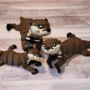River Otter Gift - Articulated Flexi Otter Fidget Model - Etsy