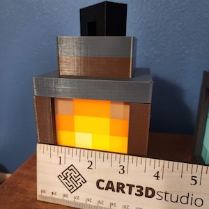 Gaming Lantern Minecraft Inspired Gamer Gift and Night Light Decor - Etsy