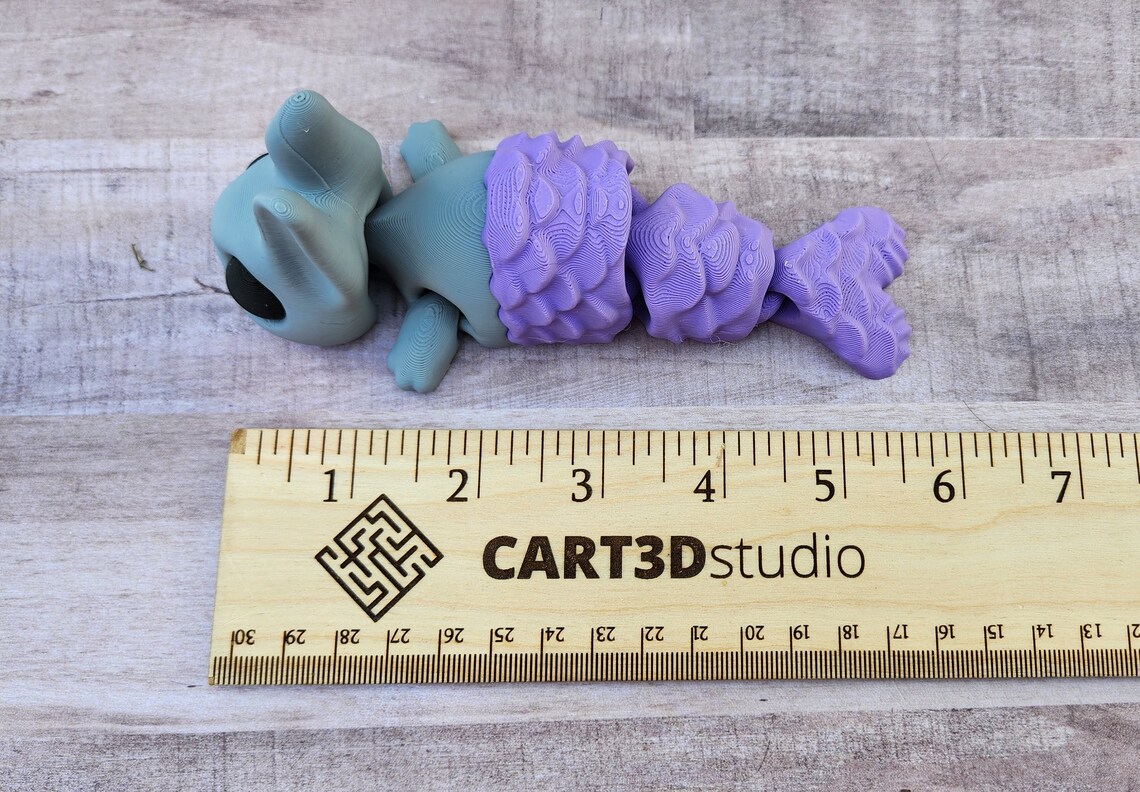 Flexi Merbunny - Articulated Mermaid-bunny Fidget Toy - 5.5" - Etsy