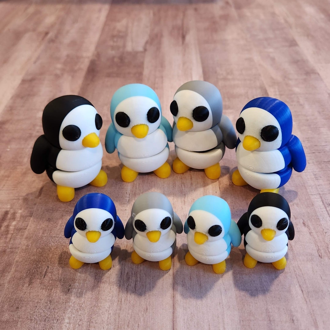 Baby Penguin - Articulated Flexi Penguin Fidget - Etsy