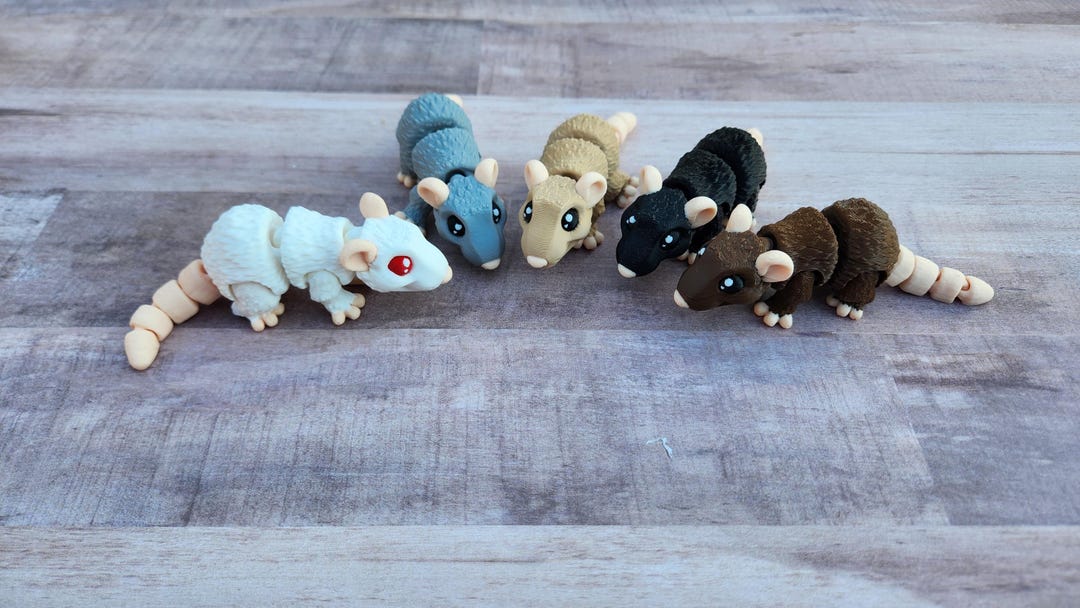 Mini Rat Flexi - Articulated Rat Fidget - Etsy