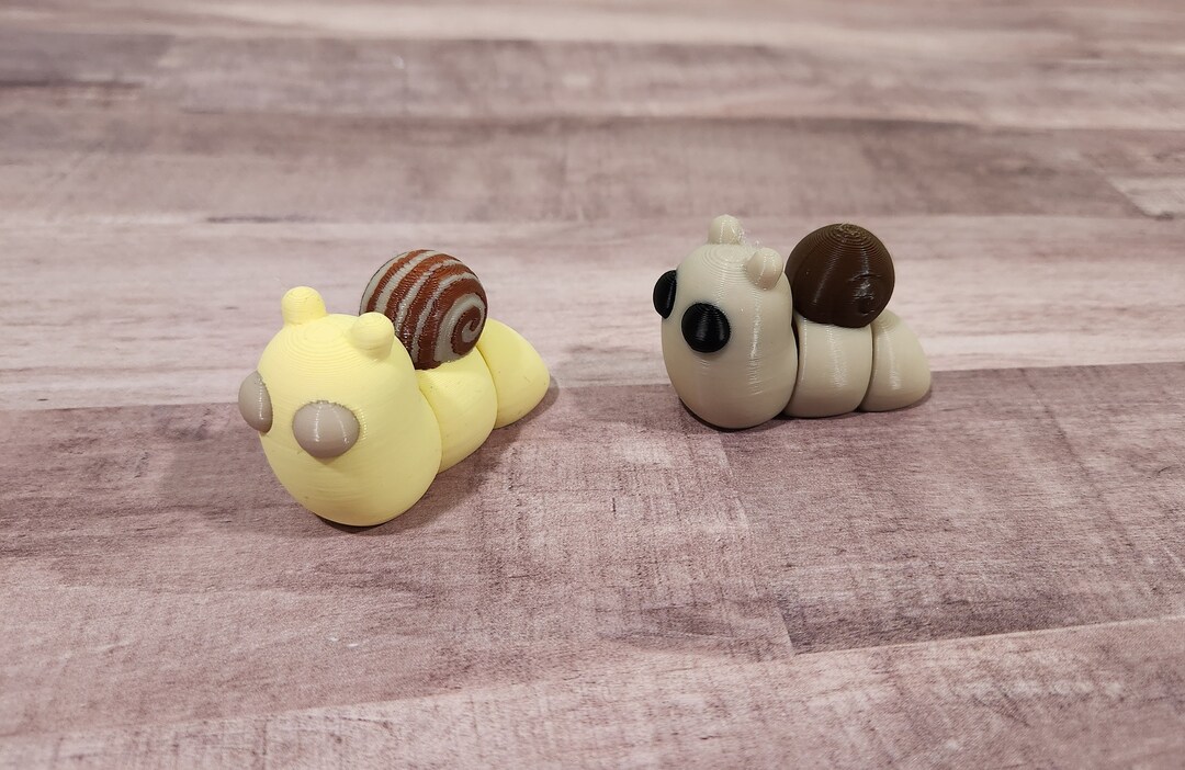 Baby Snail - Articulated Flexi Snail Fidget Toy - Etsy