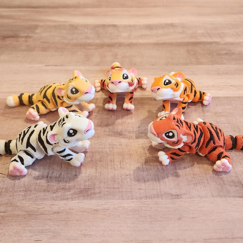 Articulated Fidget Tiger - Etsy