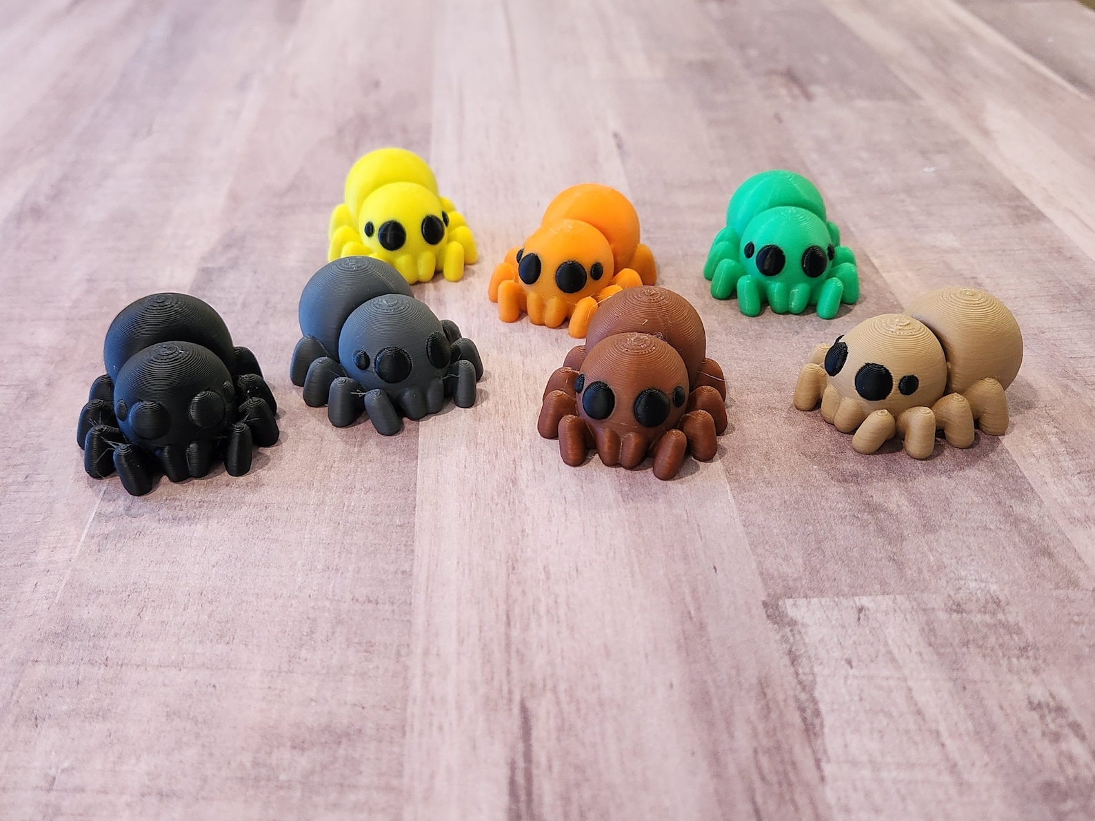 Cute Flexi Spider Articulated Arachnid Fidget Toy - Etsy