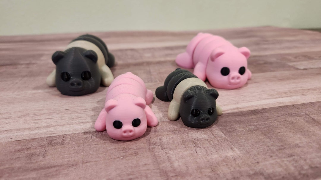 Baby Pig - Articulated Flexi Piglet Fidget - Etsy