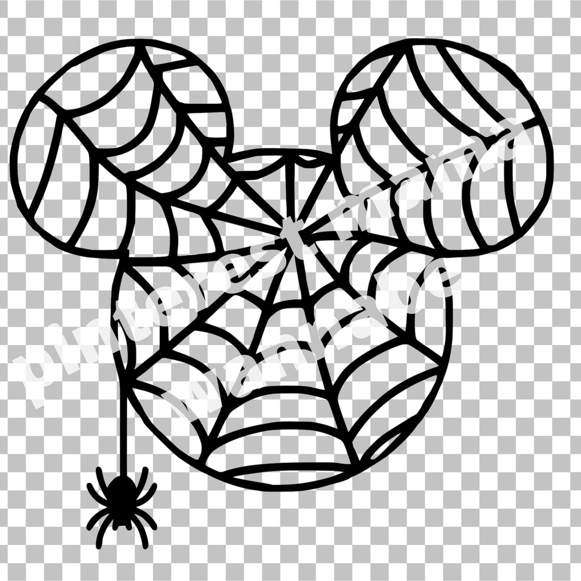Mickey Spider Web Downloadable SVG - Etsy