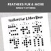 Bingo Patterns | Feathers Fur and More Bingo | Printable Bingo Games ...