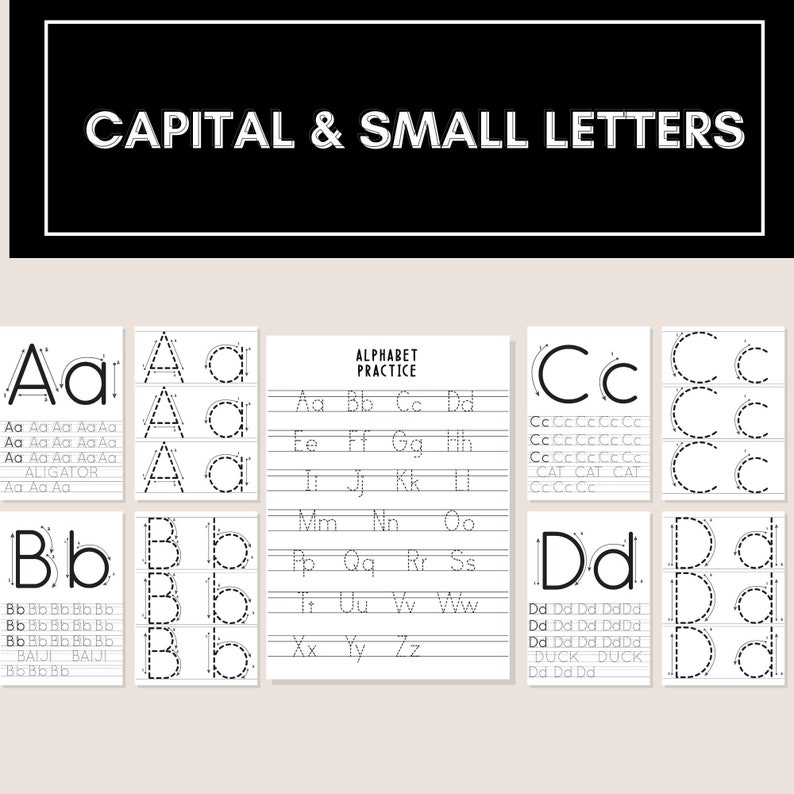 Alphabet Practice Sheets Letter Tracing Worksheets Alphabet Writing ...