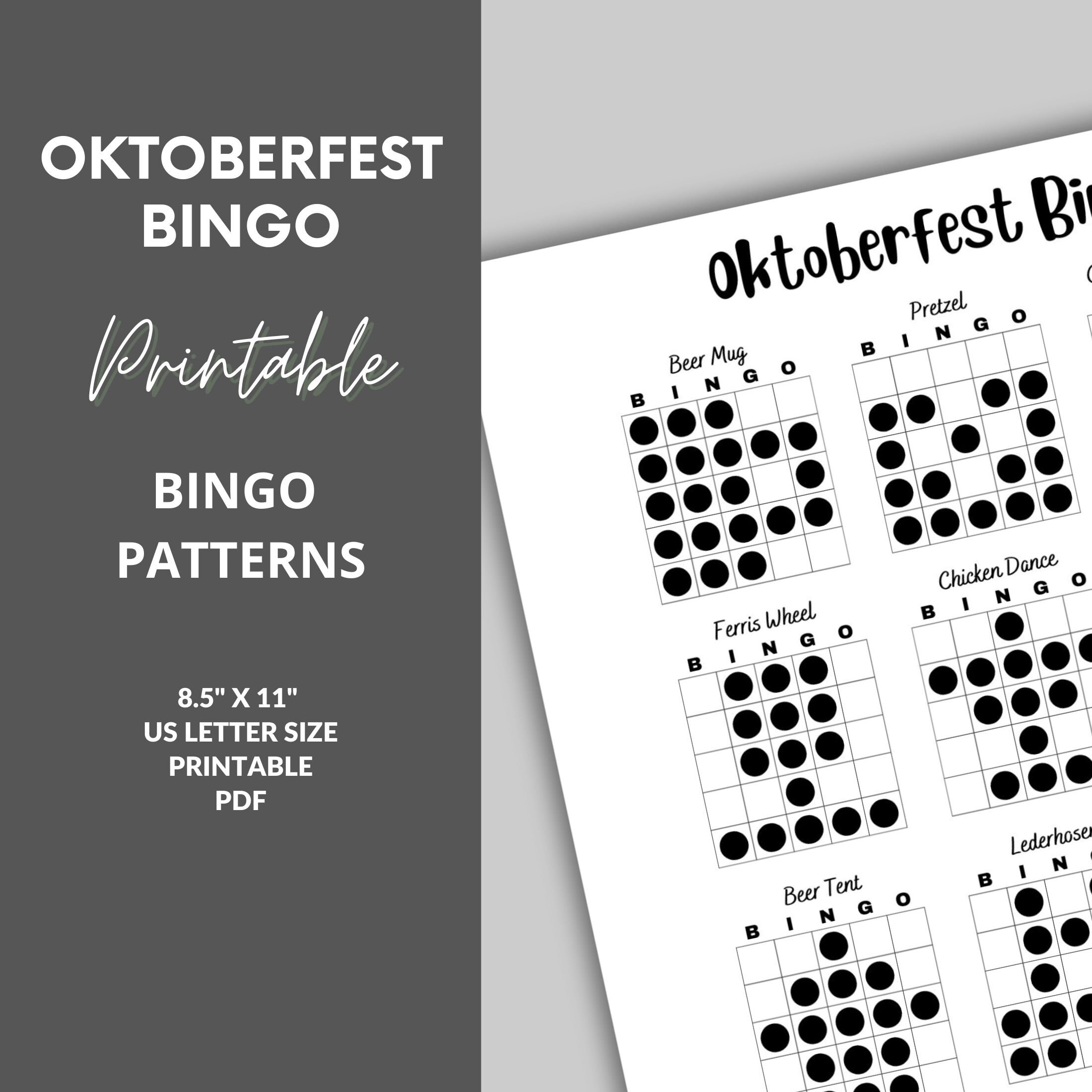 Printable Bingo Patterns