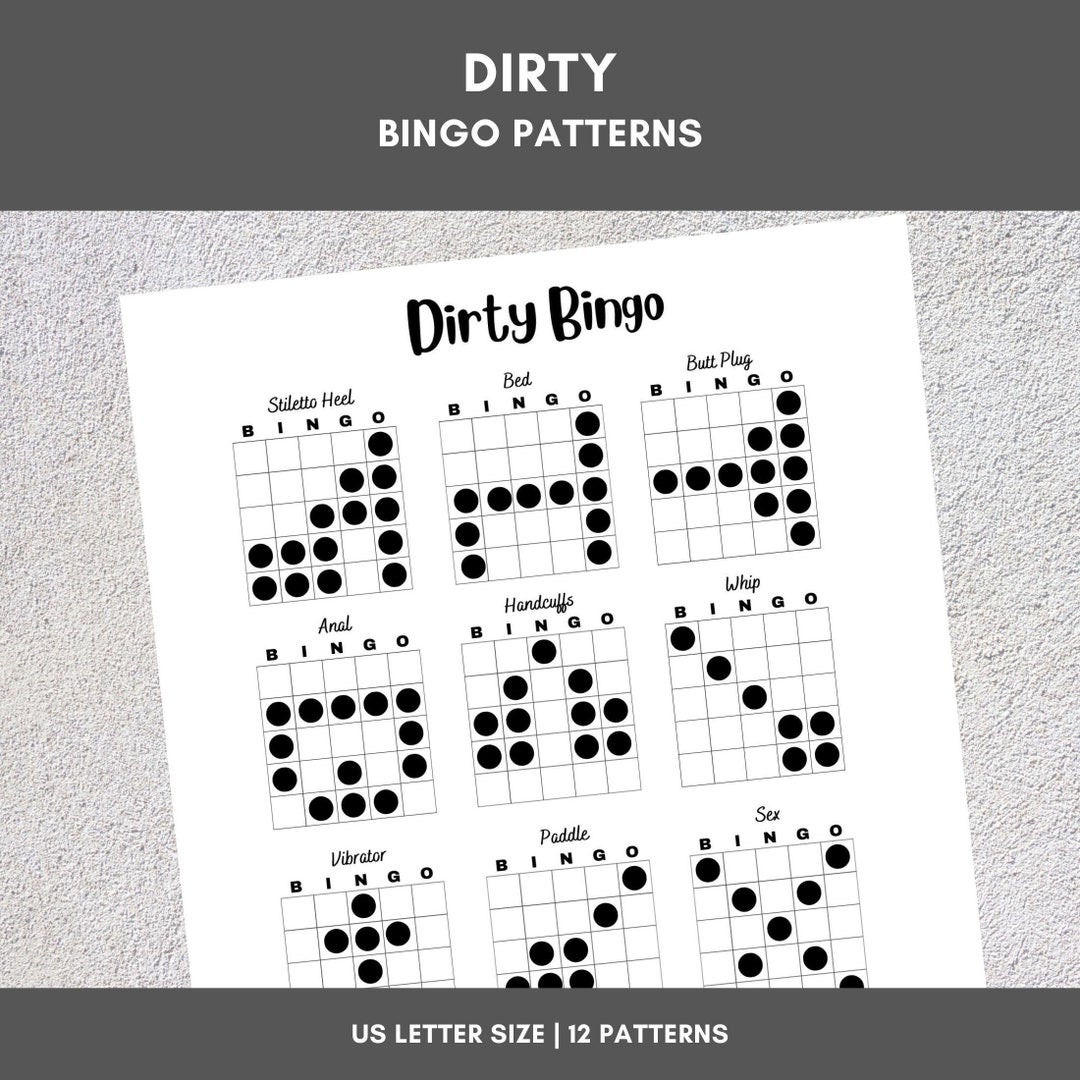 Bingo Patterns | Dirty Bingo | Printable Bingo Games | Bingo Game ...