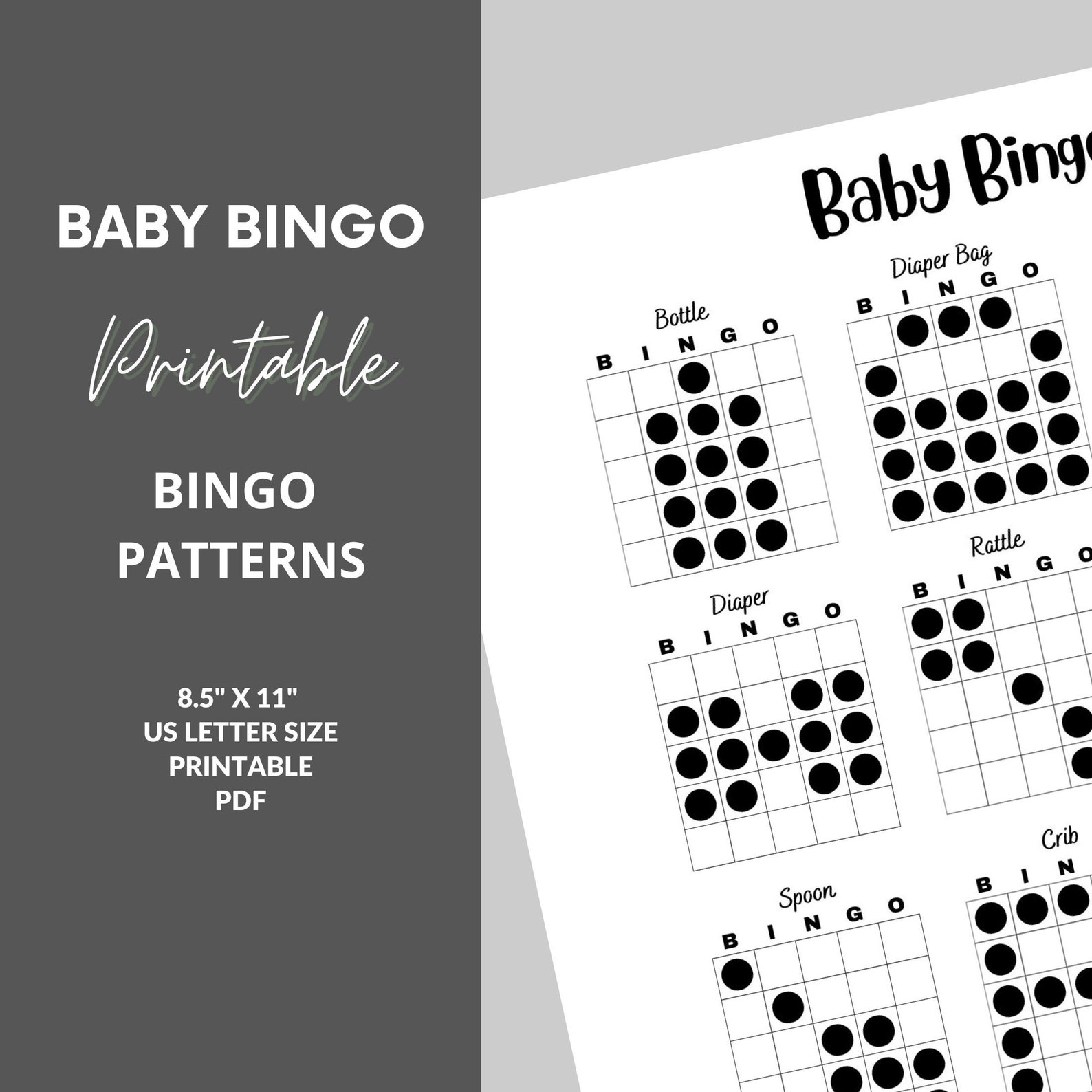 Bingo Patterns | Baby Bingo | Printable Bingo Games | Bingo Game ...