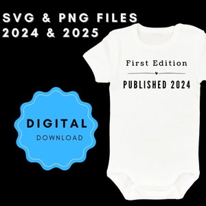 First Edition Published 2024 SVG and PNG Digital Download File ...