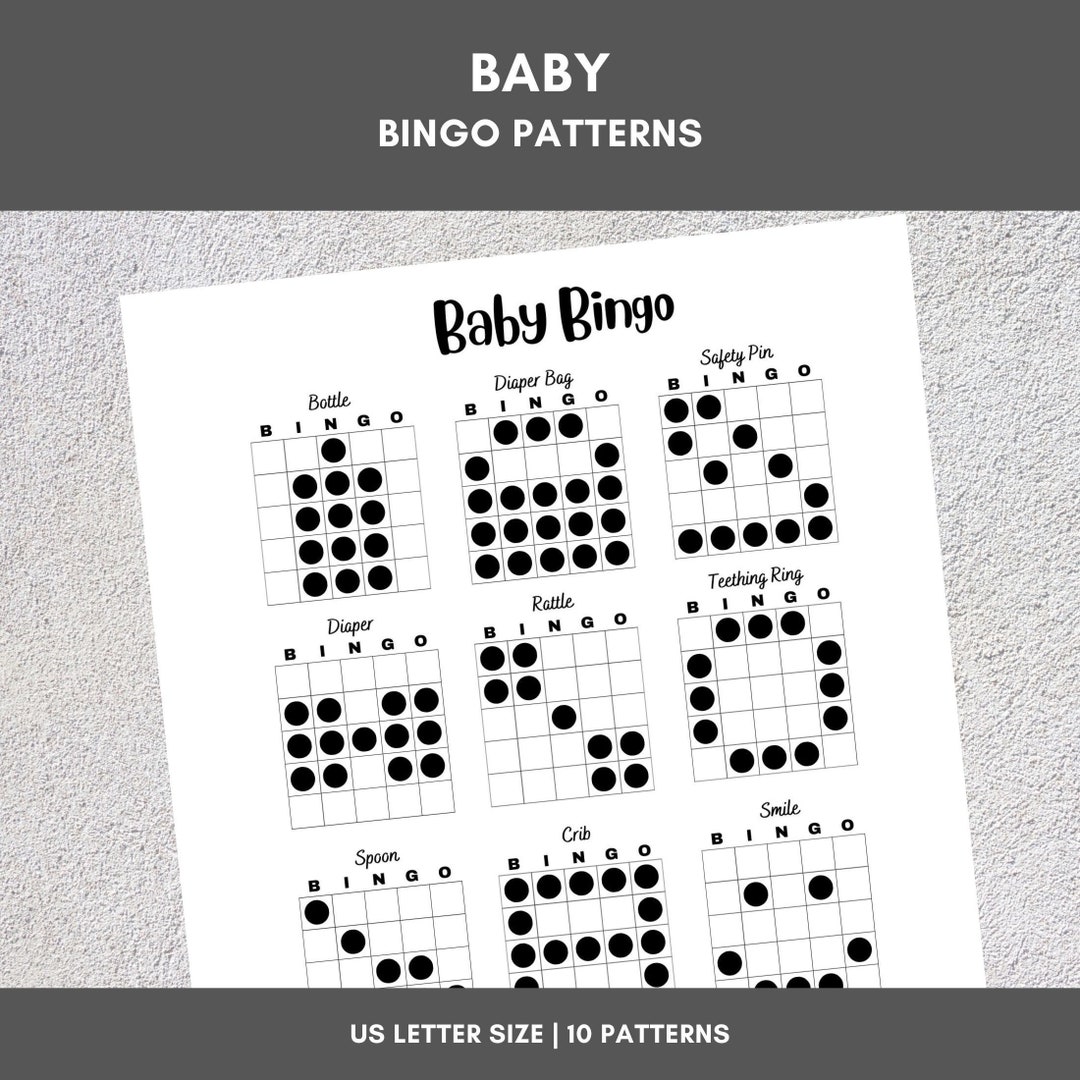 Bingo Patterns | Baby Bingo | Printable Bingo Games | Bingo Game ...