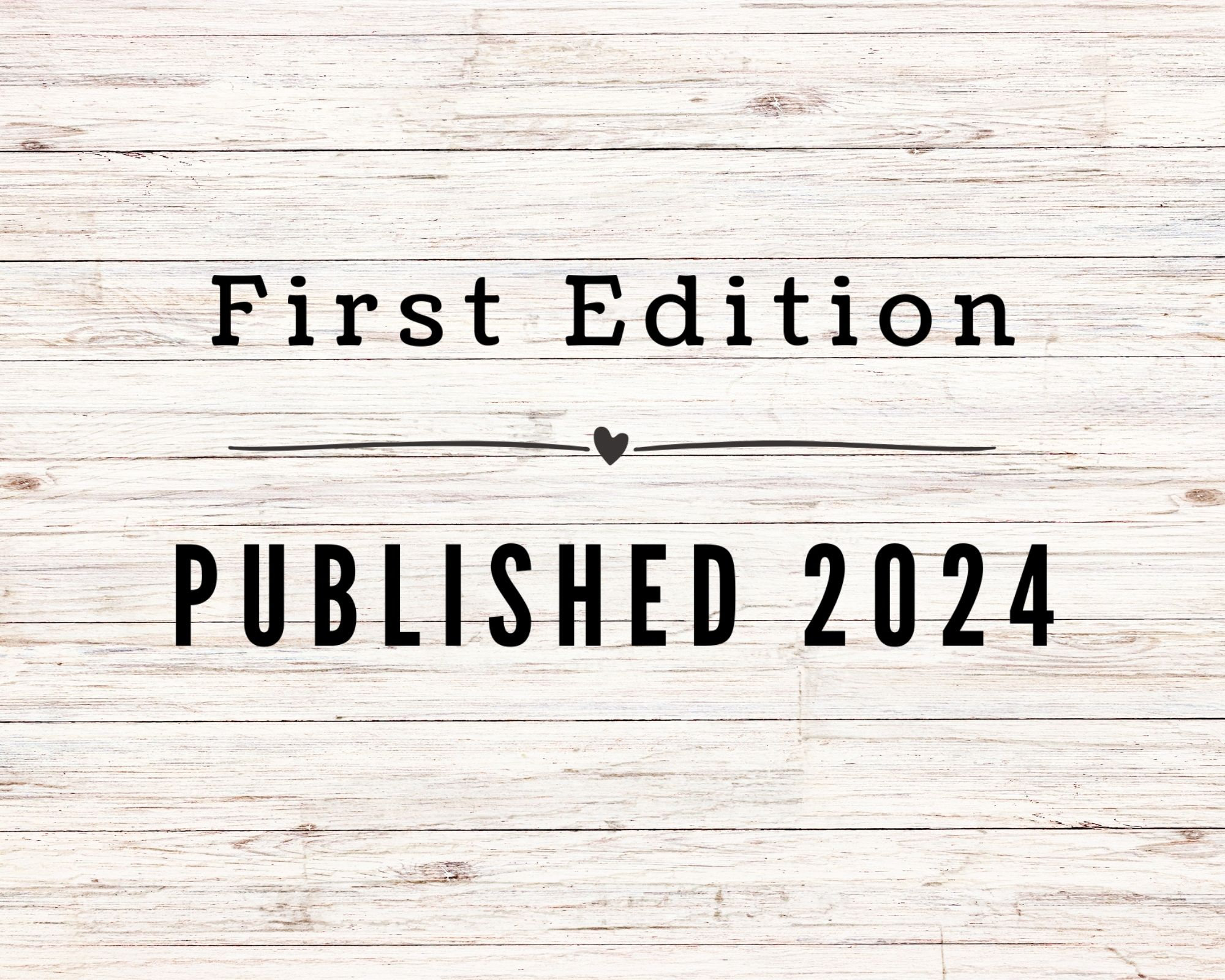 First Edition Published 2024 and 2025 SVG and PNG Digital Download File ...