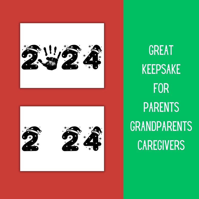 2024 Handprint Craft New Year Craft Christmas Craft - Etsy