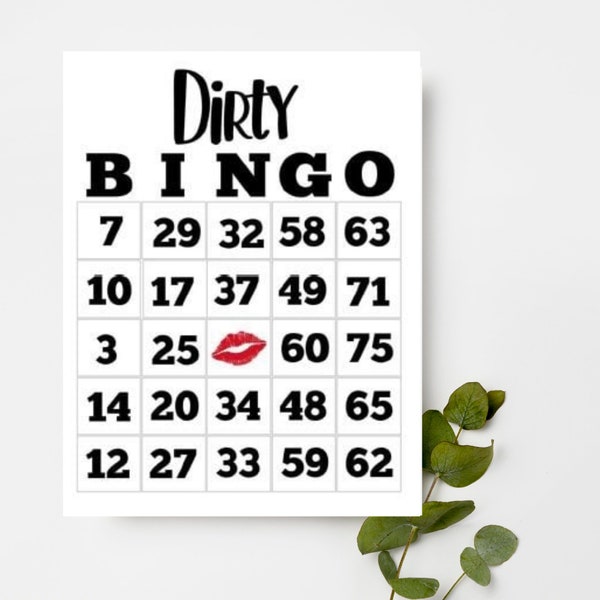 Printable Dirty Card - Etsy