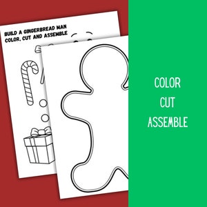 Build A Gingerbread Man, Christmas Craft, Build a Gingerbread Man ...