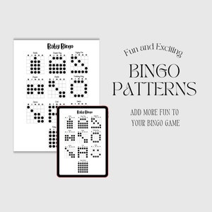 Bingo Patterns | Baby Bingo | Printable Bingo Games | Bingo Game ...