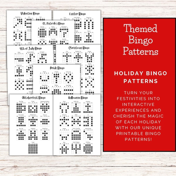 Free Bingo Patterns (You'll Love) - Etsy