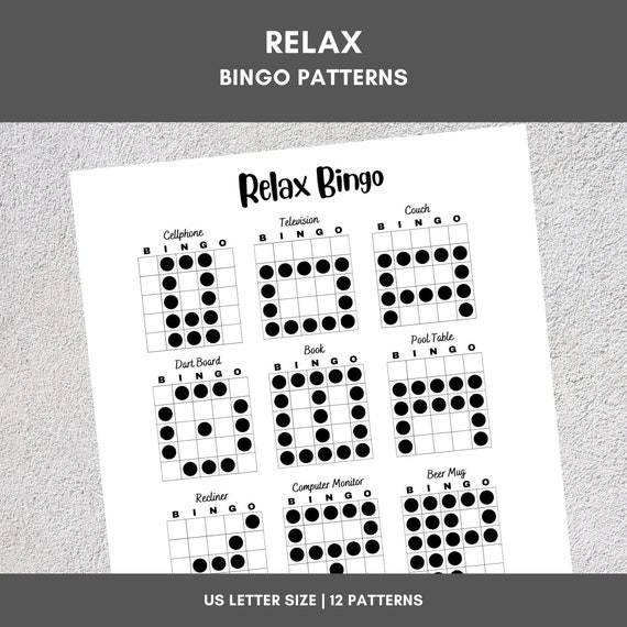 Printable Bingo Game Patterns - Printable JD🎄 Desperte a adrenalina com ...