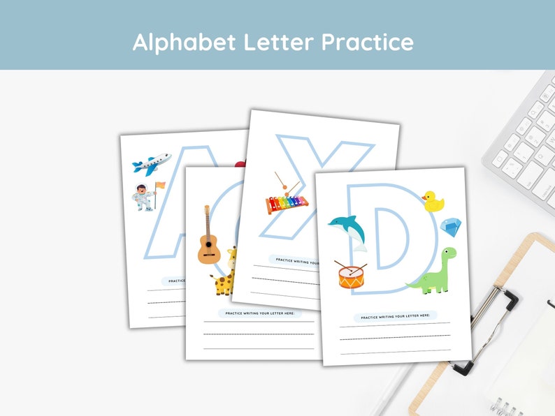 Preschool Morning Menu Printable: Homeschool Learning, Alphabet Tracing ...