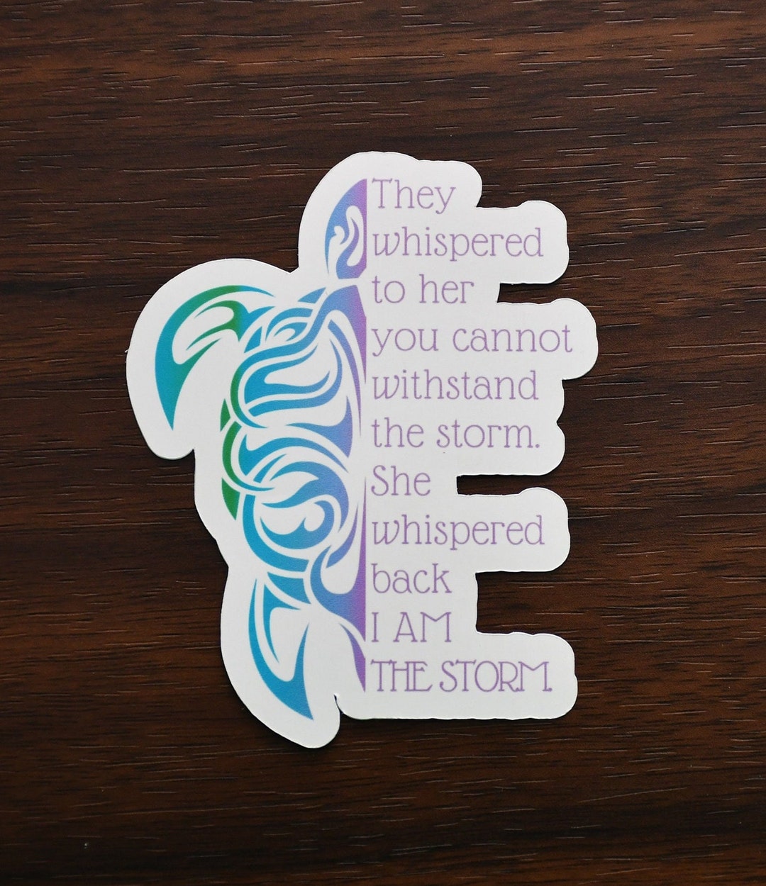 She Whispered Back I Am the Storm Sticker or Magnet | Encouraging Gifts ...