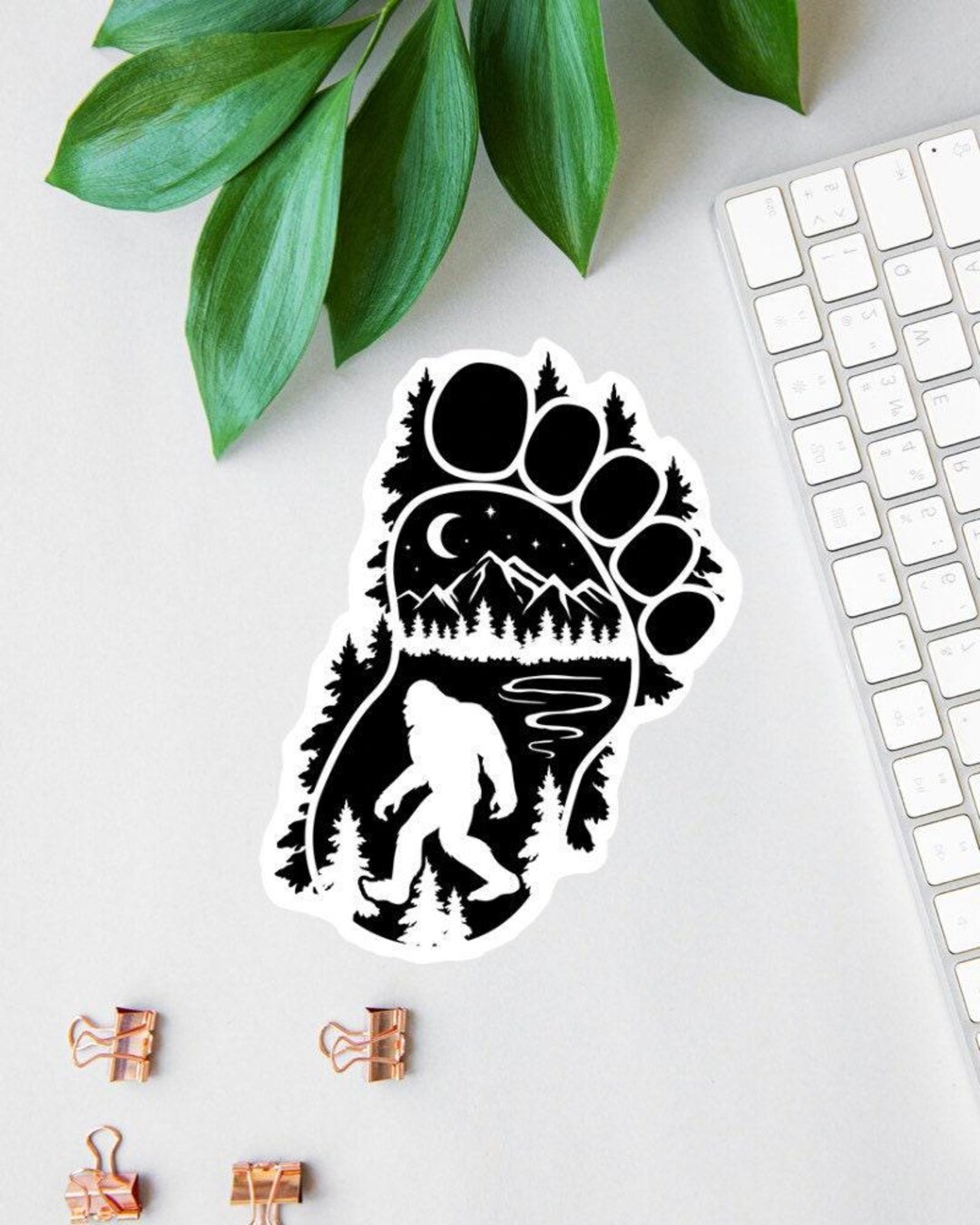 Sasquatch Sticker, Bigfoot Decal, Easily Distracted by Bigfoot Magnet ...