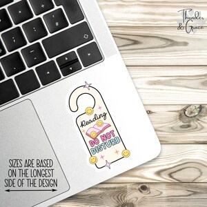 Do Not Disturb Reading Sticker, Bookish Sticker, Booktrovert Sticker ...