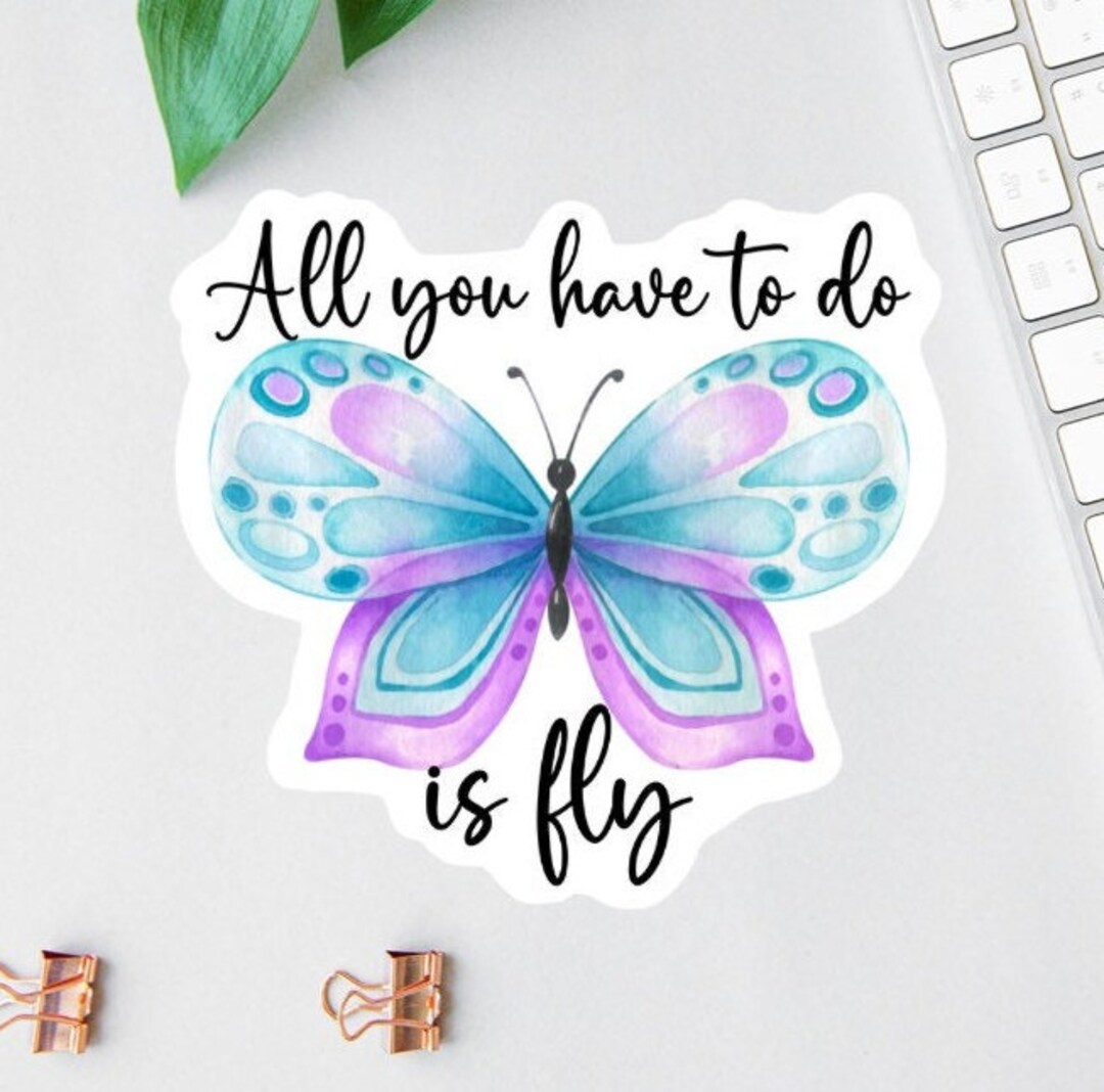 All You Have to Do is Fly Stickers, Affirmation Sticker, Womens Rights ...