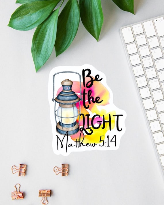 Be the Light Sticker Bible Sticker Pack Faith Stickers - Etsy