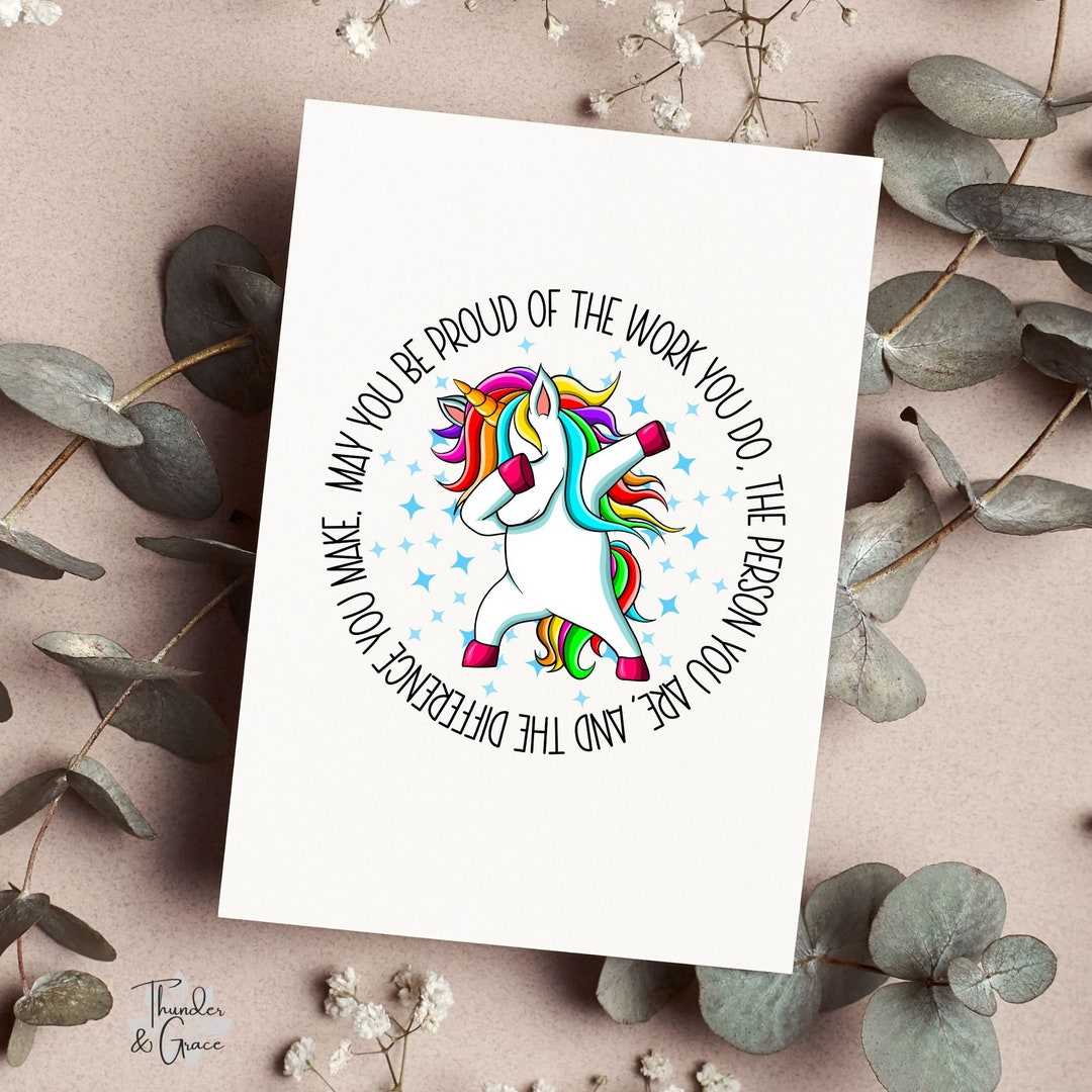 May You Be Proud of the Work You Do Card, Future Teacher, Dabbing ...