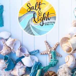 Salt and Light Sticker, Christian Sticker, Bible Verse Sticker, Faith ...