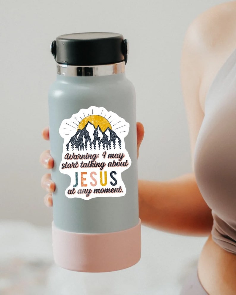 Jesus Sticker Affirmation Stickers Clear Laptop Sticker - Etsy