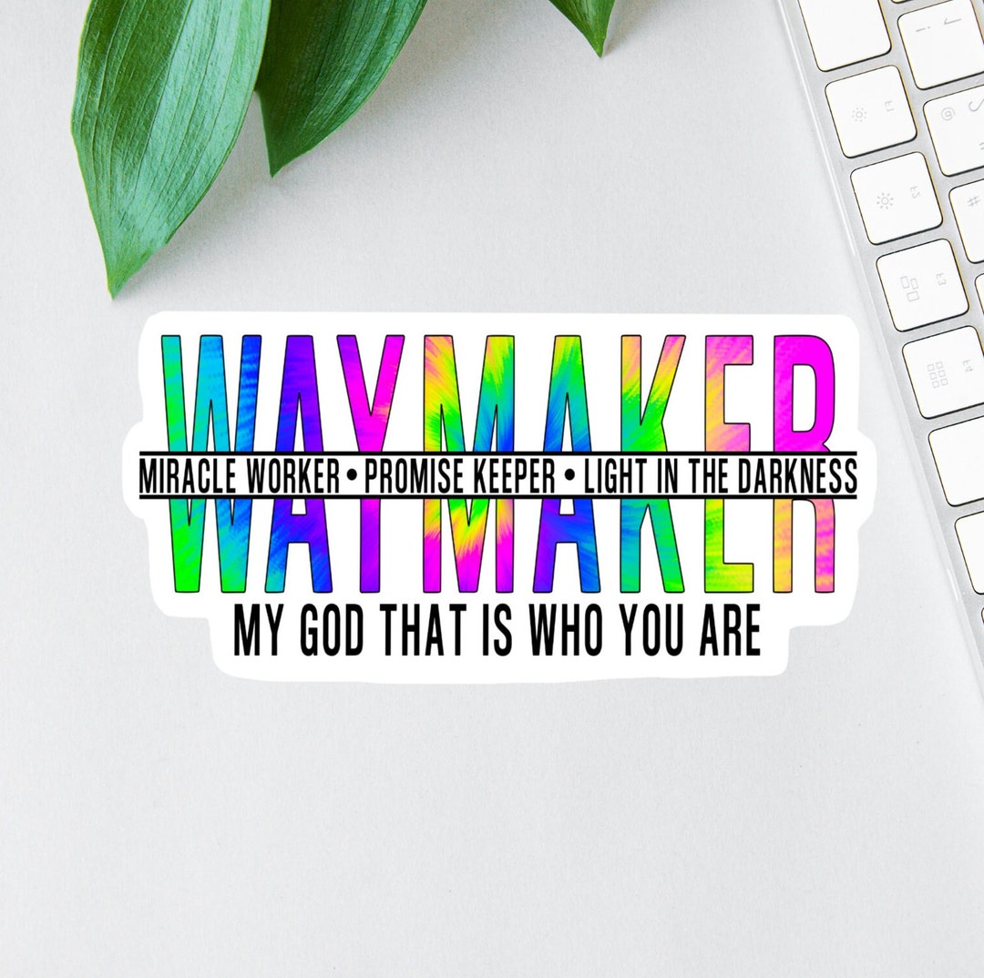 Waymaker Sticker, Affirmation Stickers, Laptop Sticker, Water Bottle ...