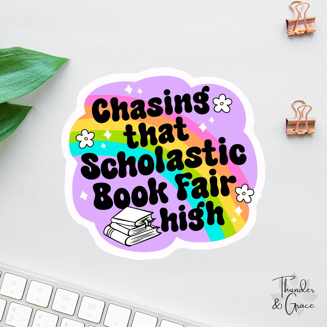Book Fair Sticker, Book Lover Sticker, Bookish Sticker, Laptop Decal ...