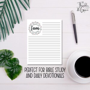 I Am Strong, Bible Verses Notepad, Bible Journaling, Affirmation ...