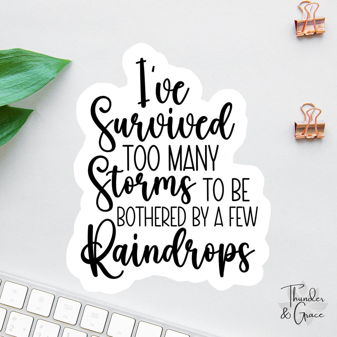 I've Survived Too Many Storms Stickers, Warrior Quote, Womens Rights ...