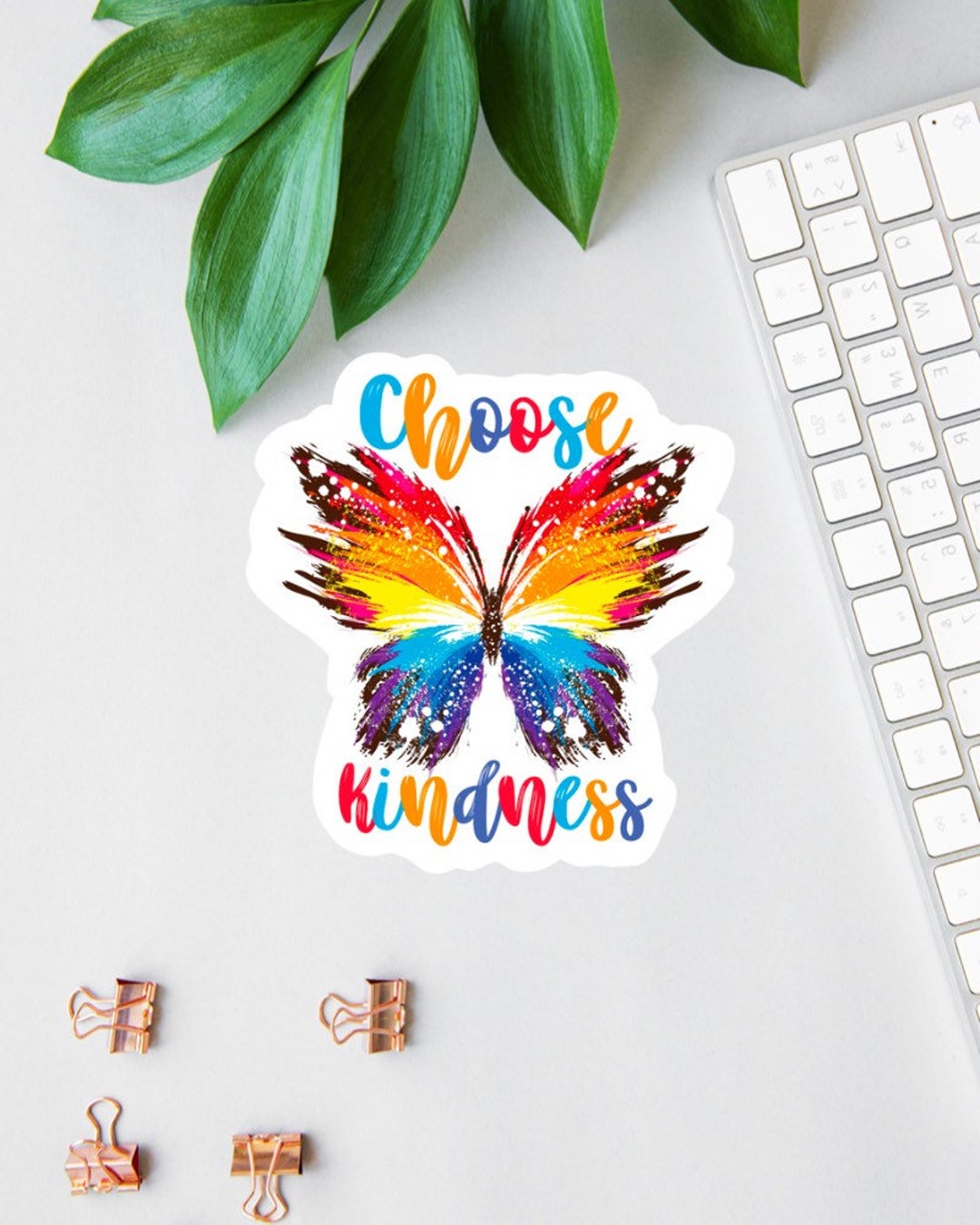 Choose Kindness Vinyl Decal | Rainbow Laptop Sticker | Kindness Water ...