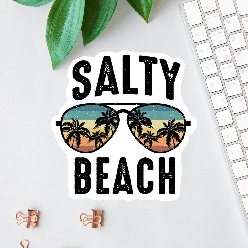 Sticker Pack Retro Beach - Etsy