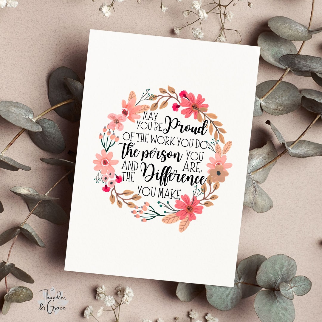 May You Be Proud of the Work You Do Card, Future Nurses, Boss Gift ...