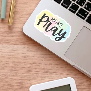 But First Pray Sticker, Bible Sticker Pack, Faith Stickers, Religious ...