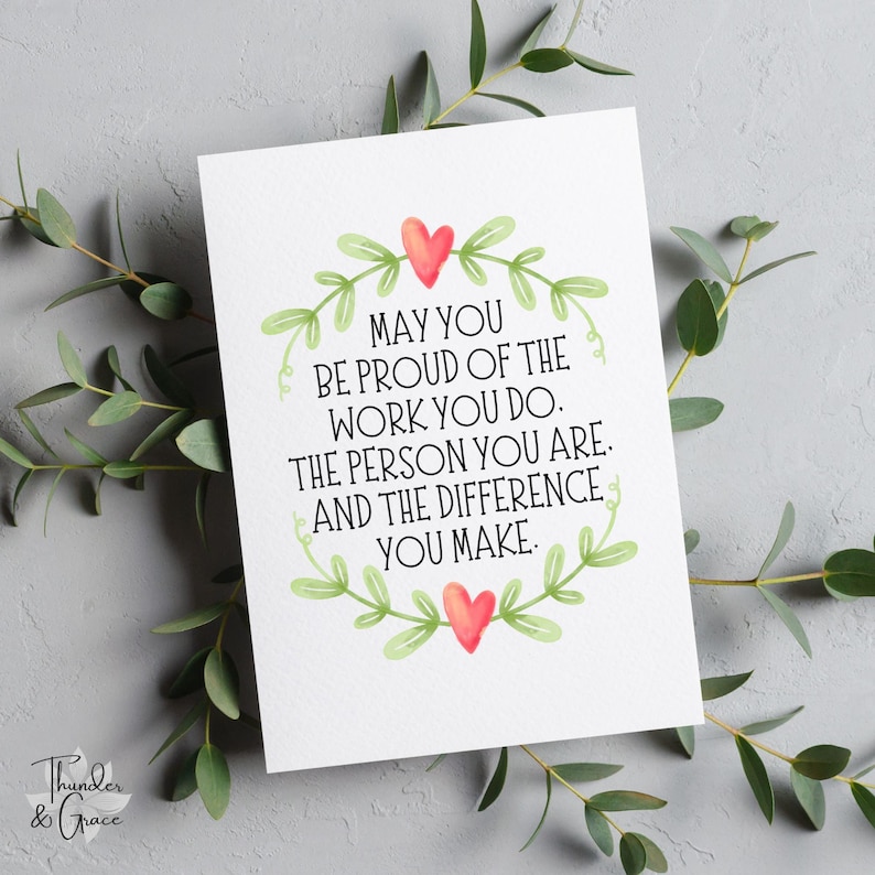 May You Be Proud of the Work You Do Greeting Card, Graduation Card ...