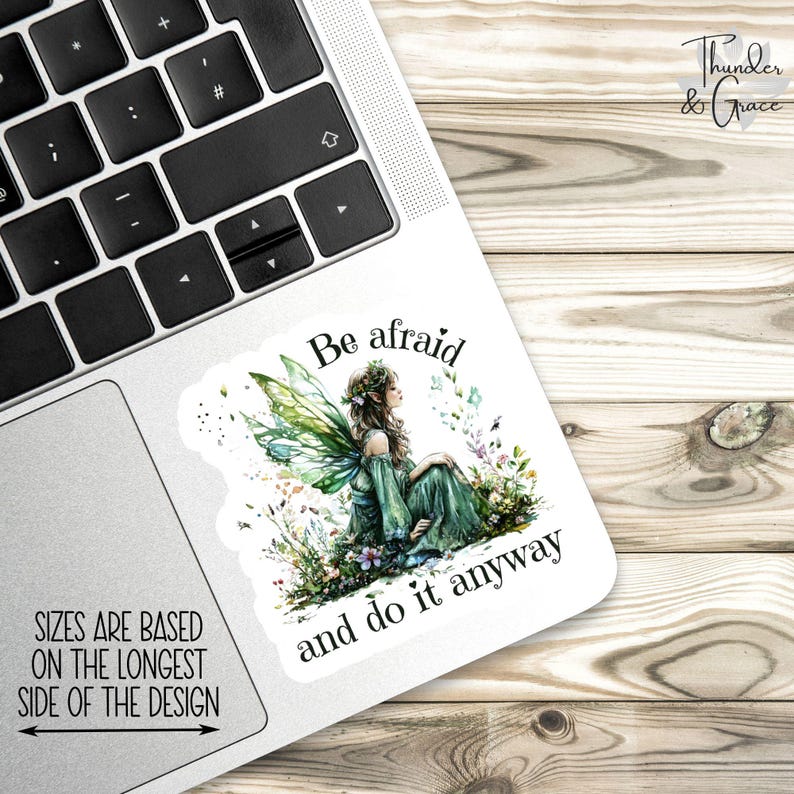 Be Afraid and Do It Anyway Sticker, Growth Mindset Sticker, Comfort ...