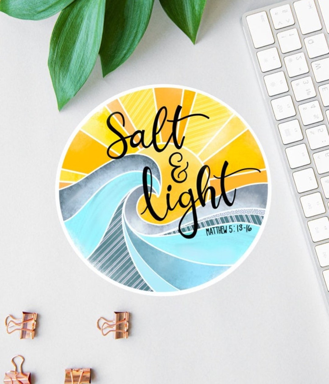 Salt and Light Sticker, Christian Sticker, Bible Verse Sticker, Faith ...